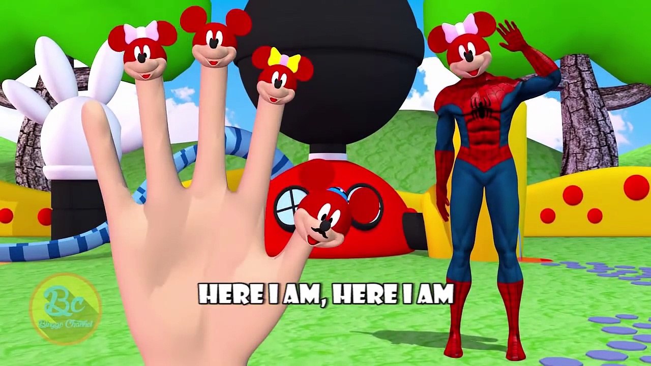 Spiderman Mickey Mouse Clubhouse Finger Family | 3D Animation In HD ...