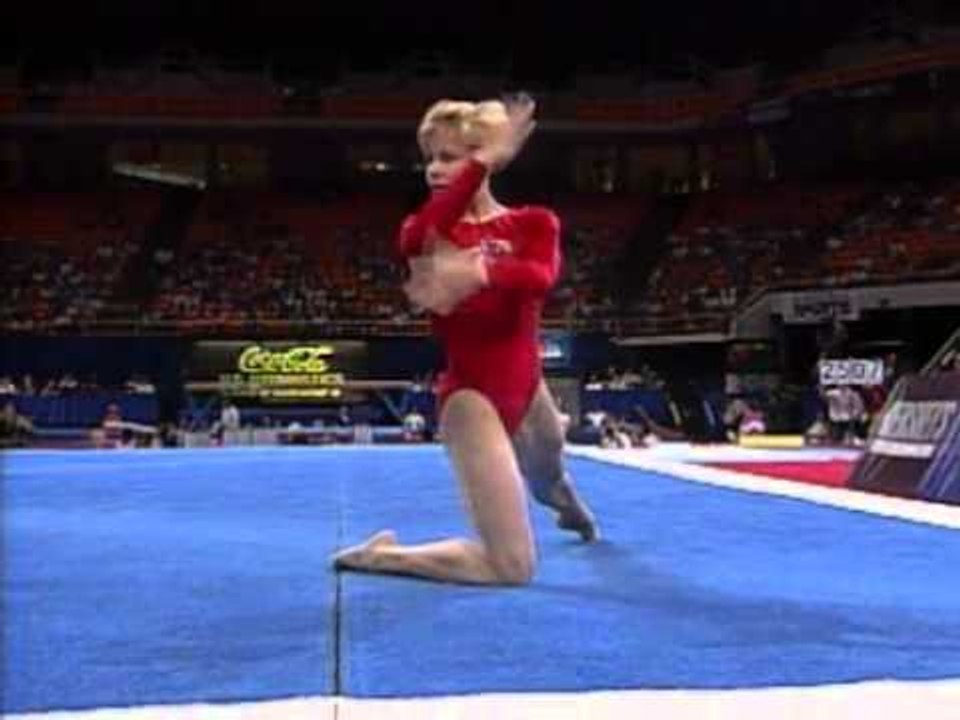 Amanda Borden - Floor Exercise - 1996 U.S Gymnastics Championships ...