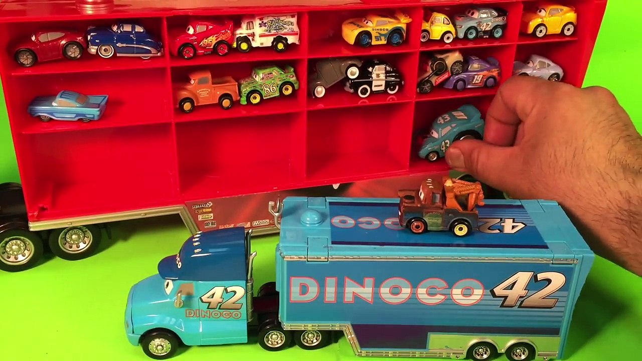 Mack Carry Case & Cars 3 Mini Diecasts Micro Racers Lightning mcqueen ...