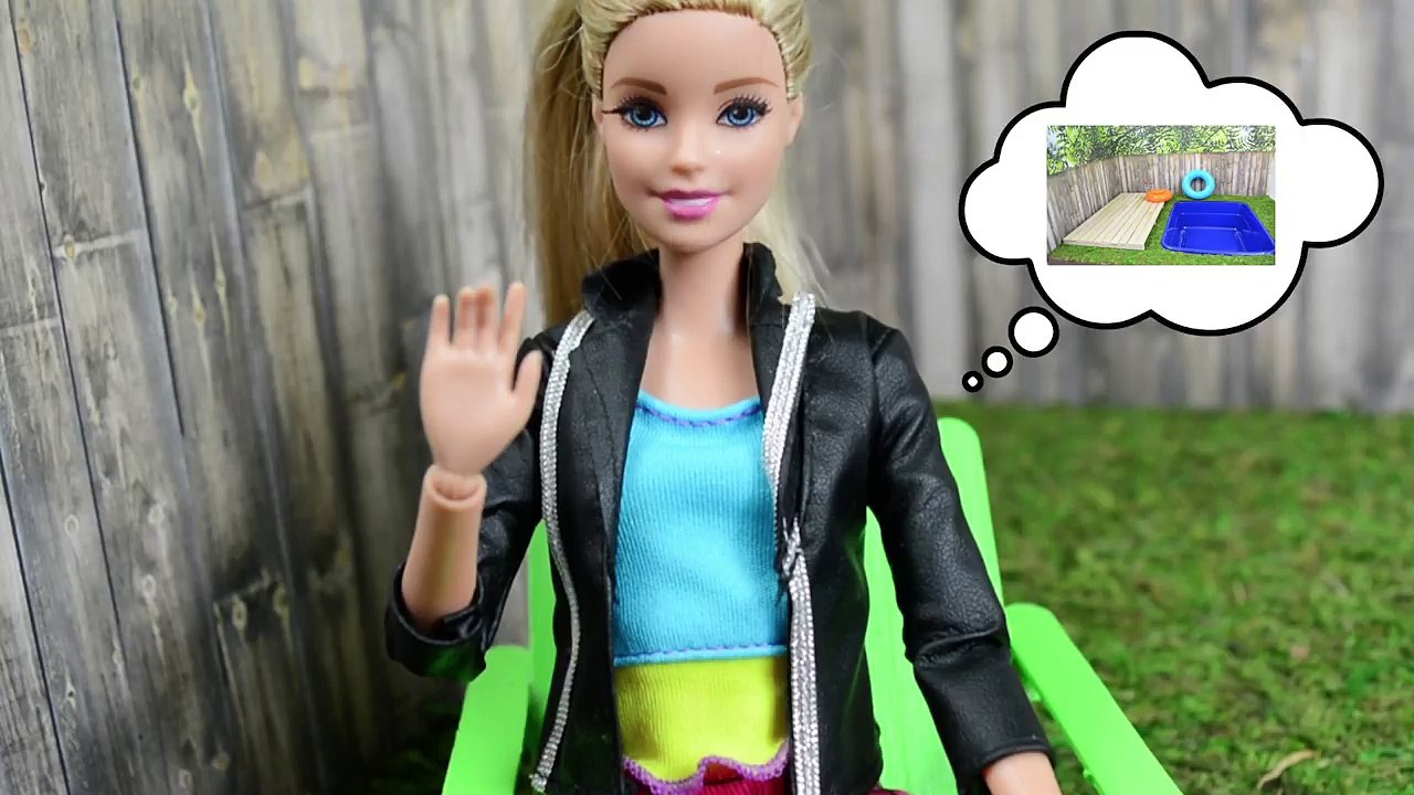 How To Make A Barbie Swimming Pool! - With REAL Water! - Barbie Really ...