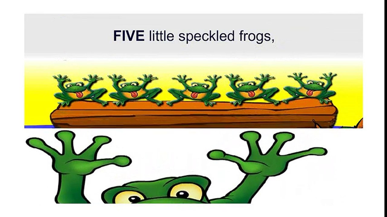Five Little Speckled Frogs - Nursery Rhymes - Video Dailymotion