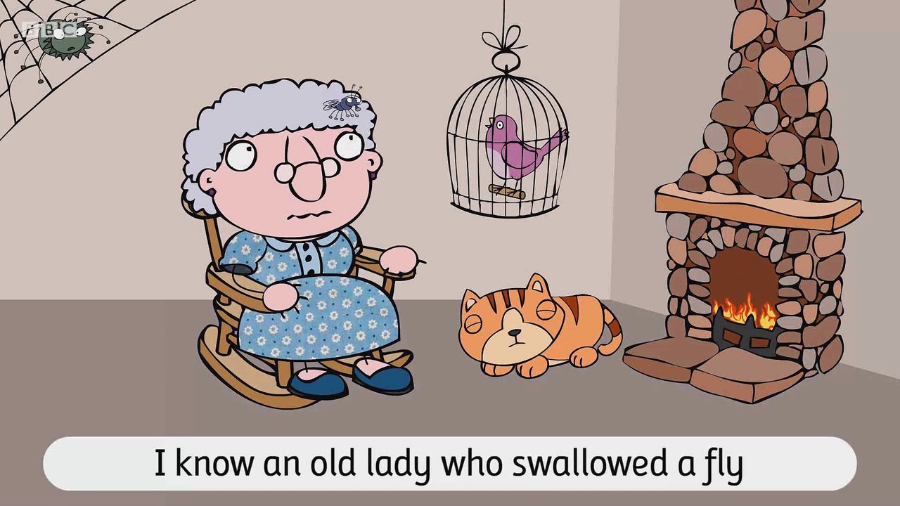 I Know an Old Lady Who Swallowed a Fly - Nursery Rhyme -- Kids Songs ...