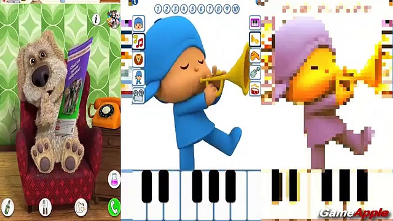 Talking Ben VS Talking Pocoyo iPad Gameplay for Kids HD - Dailymotion Video