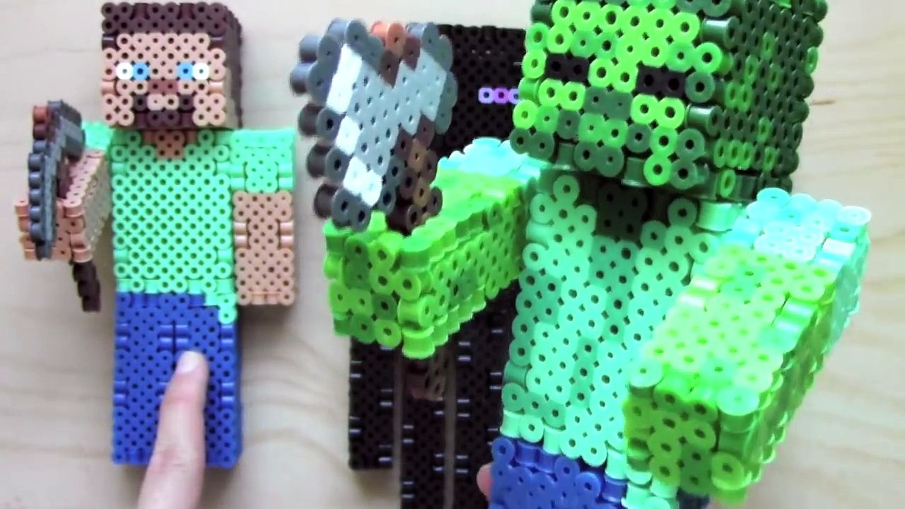 3D Perler Bead Minecraft Zombie Figure (FULL TUTORIAL) - video Dailymotion