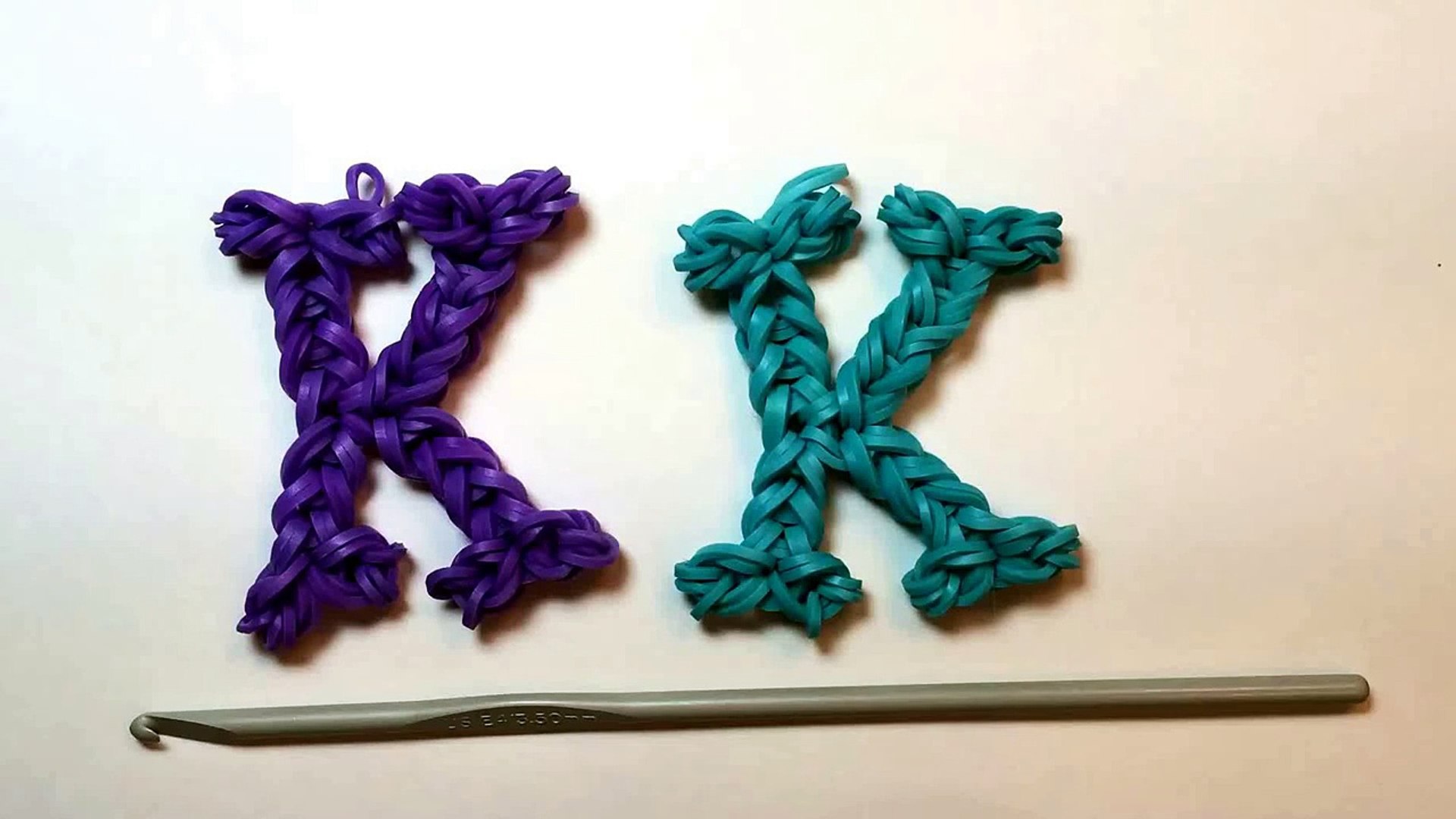 Rainbow Loom Band Letters