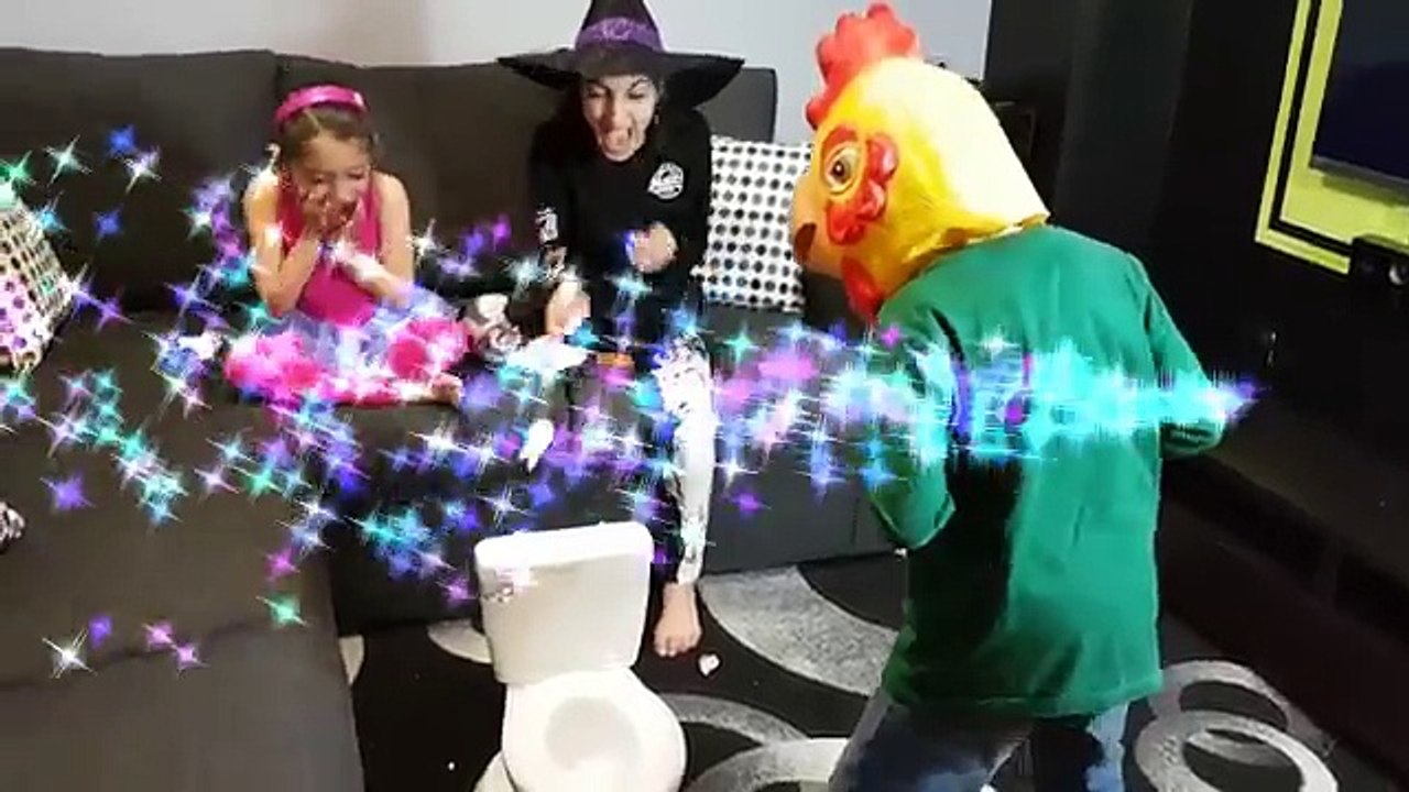 BAD BABY Messy Toilet Poop Prank! SUPER GROSS REAL FOOD! HZHtube Kids ...
