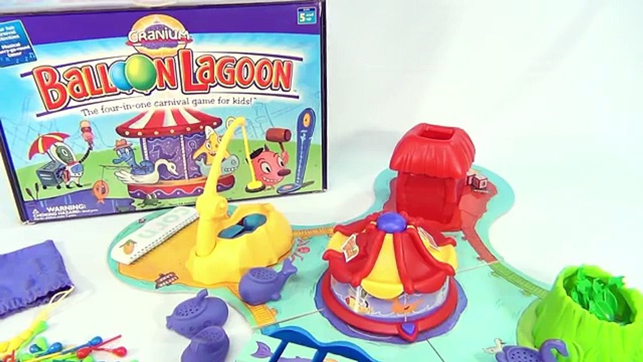 Cranium Balloon Lagoon Board Game 2004 - The Four In One Carnival Game ...