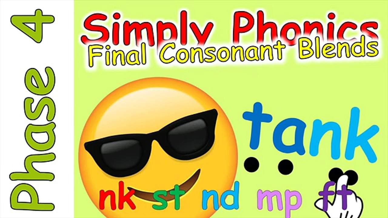 Simply Phonics Phase 4 Final Consonant Blends - Video Dailymotion
