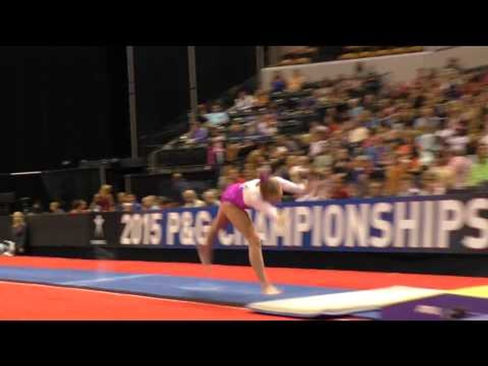 Rachel Baumann Vault 2015 Pandg Championships Jr Women Day 2