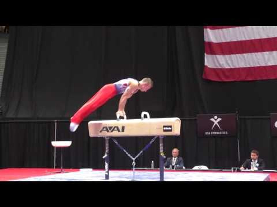 Drew Moling - Pommel Horse - 2016 P&G Championships - Sr. Men Day 1 ...