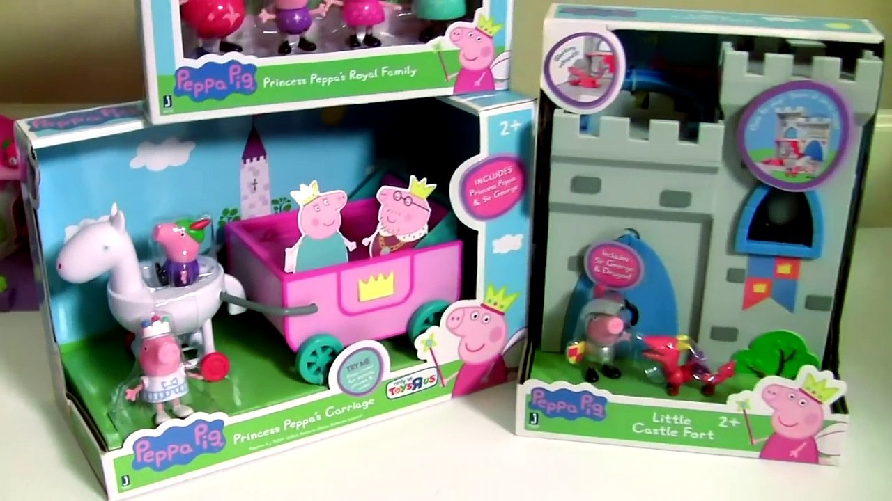 Princess Peppa Pig Toys Collection Royal Family, Peppa's Carriage, Sir ...