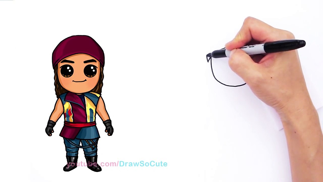 How to Draw Jay from Disney Descendants Cute step by step - video ...