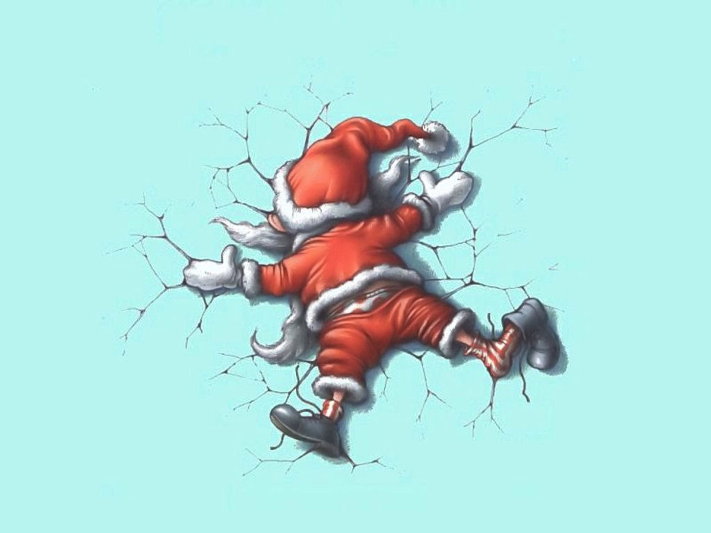 Funny Santa Cartoon