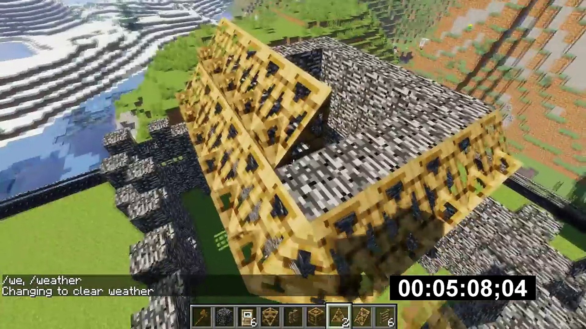Minecraft Obsidian House
