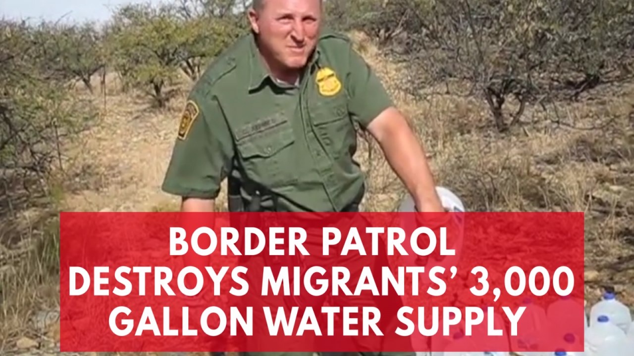 Arizona Border Patrol agents destroy water to prevent migrants from ...
