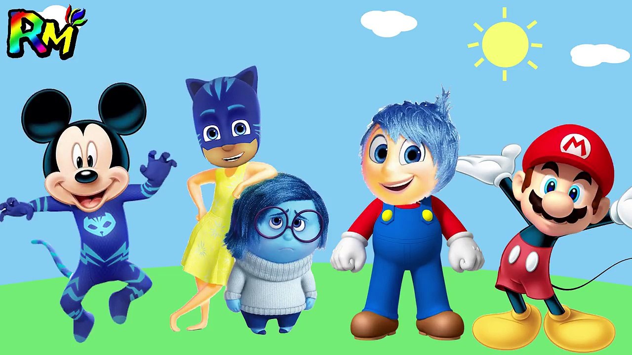 Wrong Heads Disney Mickey Mouse PJ Masks Catboy Super Mario Inside out ...