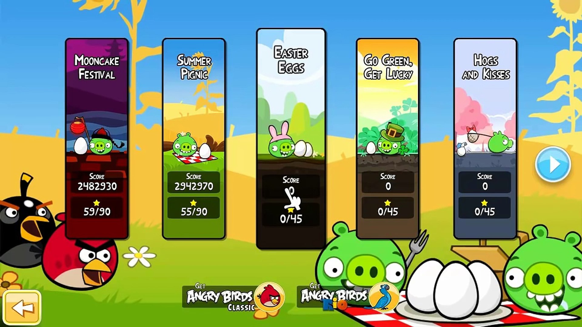 Angry Birds Seasons Go Green Get Lucky