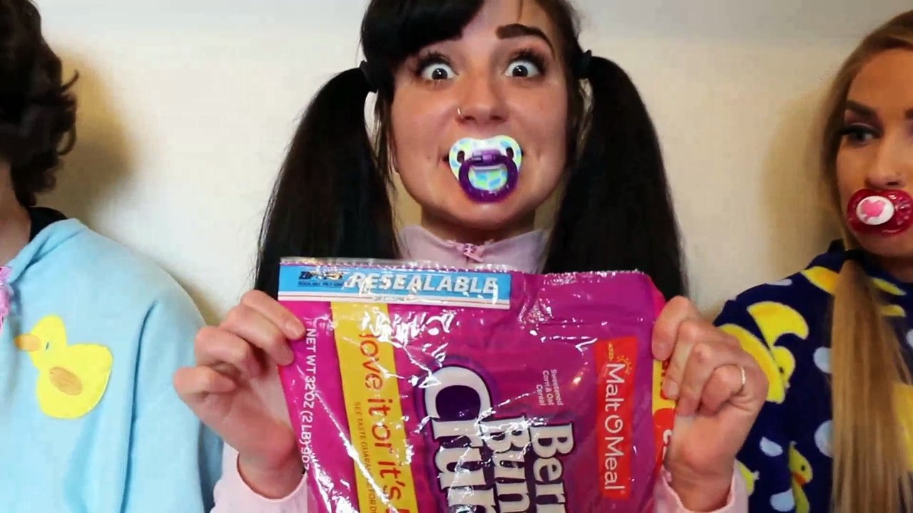 Bad Baby Real Food Fight Messy Victoria & Annabelle Pranks Crybaby ...