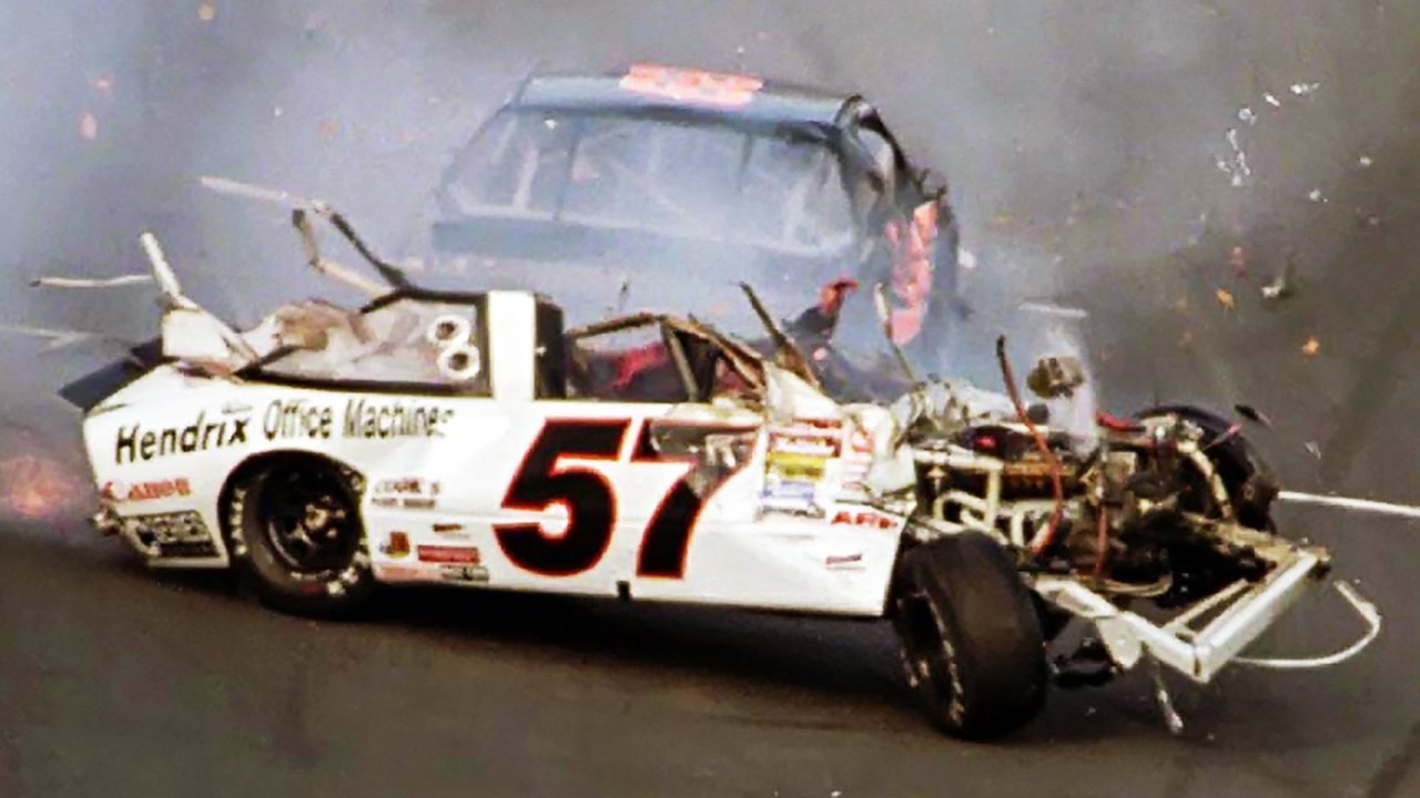 Russell Phillips fatal crash at Charlotte Motor Speedway (6 October ...