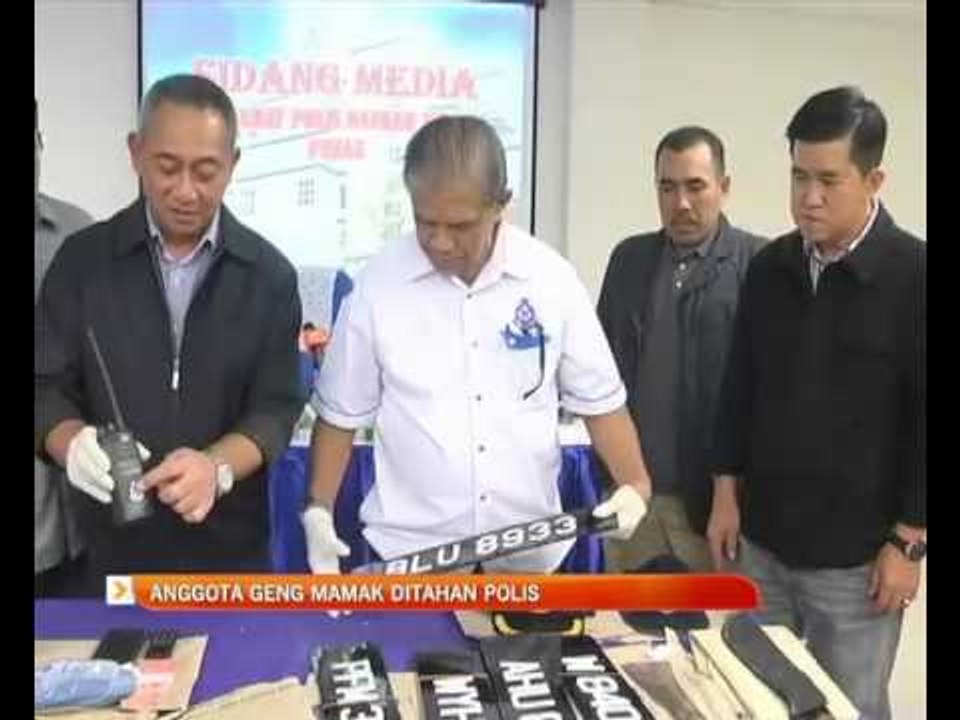 Anggota Geng Mamak ditahan polis - video Dailymotion
