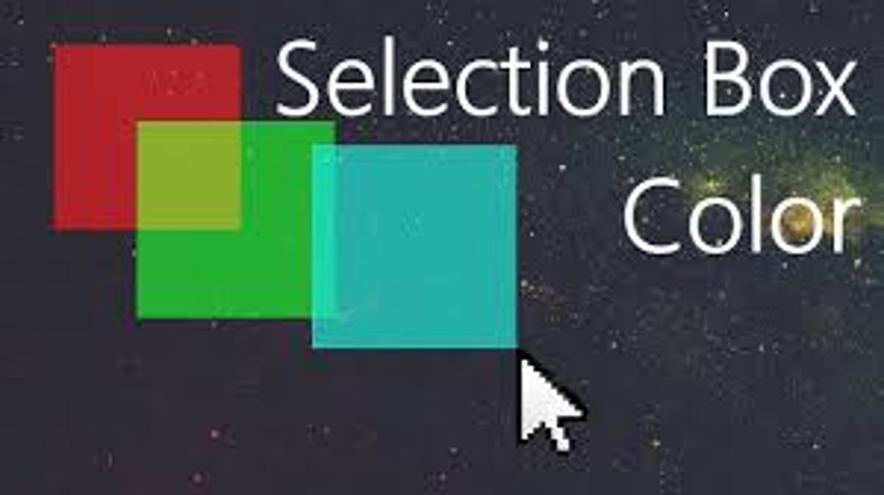 How to Change the Drag box/ highlight color in Windows 10 - video ...