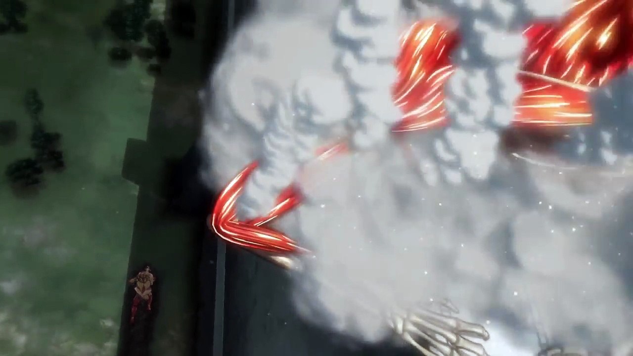 Colossal Titan Falls On Eren And Armored Titan!!!!! ATTACK ON TITAN ...