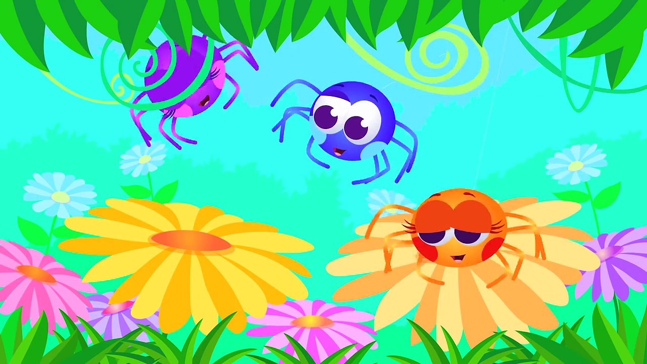 5 Little Spiders _ Learning Numbers With Itsy Bitsy Spider _ Nursery ...