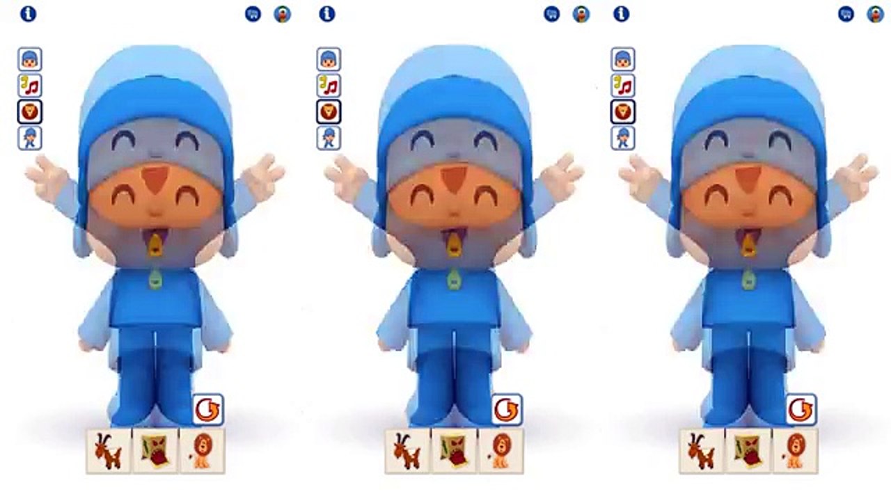Talking Pocoyo Learn Animals Sounds Funny Videos For Kids Games ...