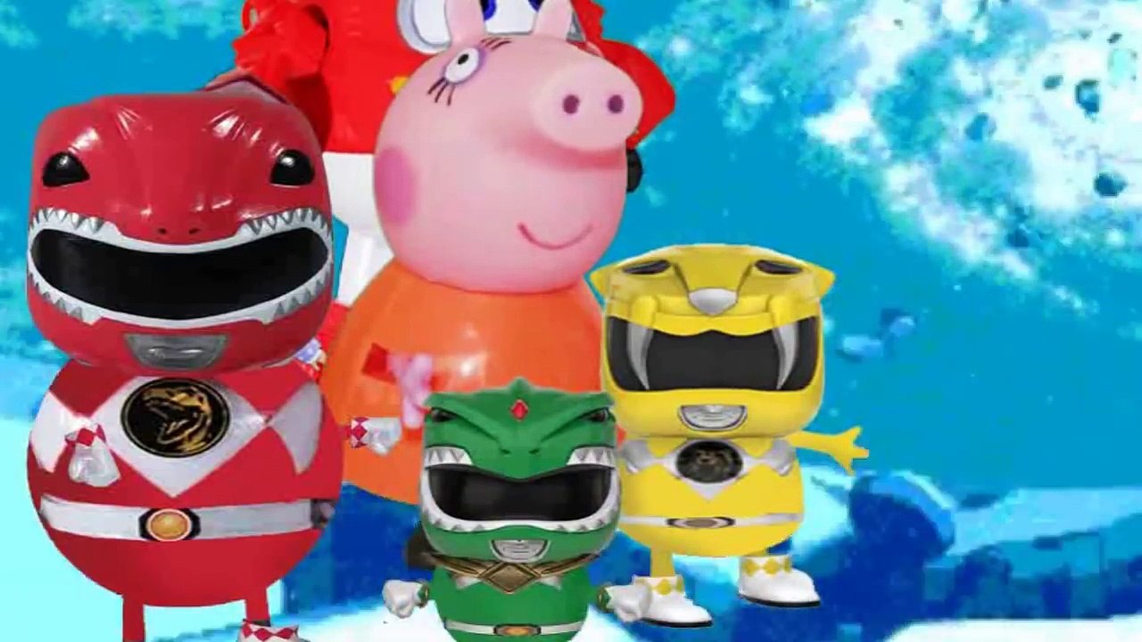 Familia Peppa Pig vira Power Ranger super heroi e salvam Daniel Tigre ...