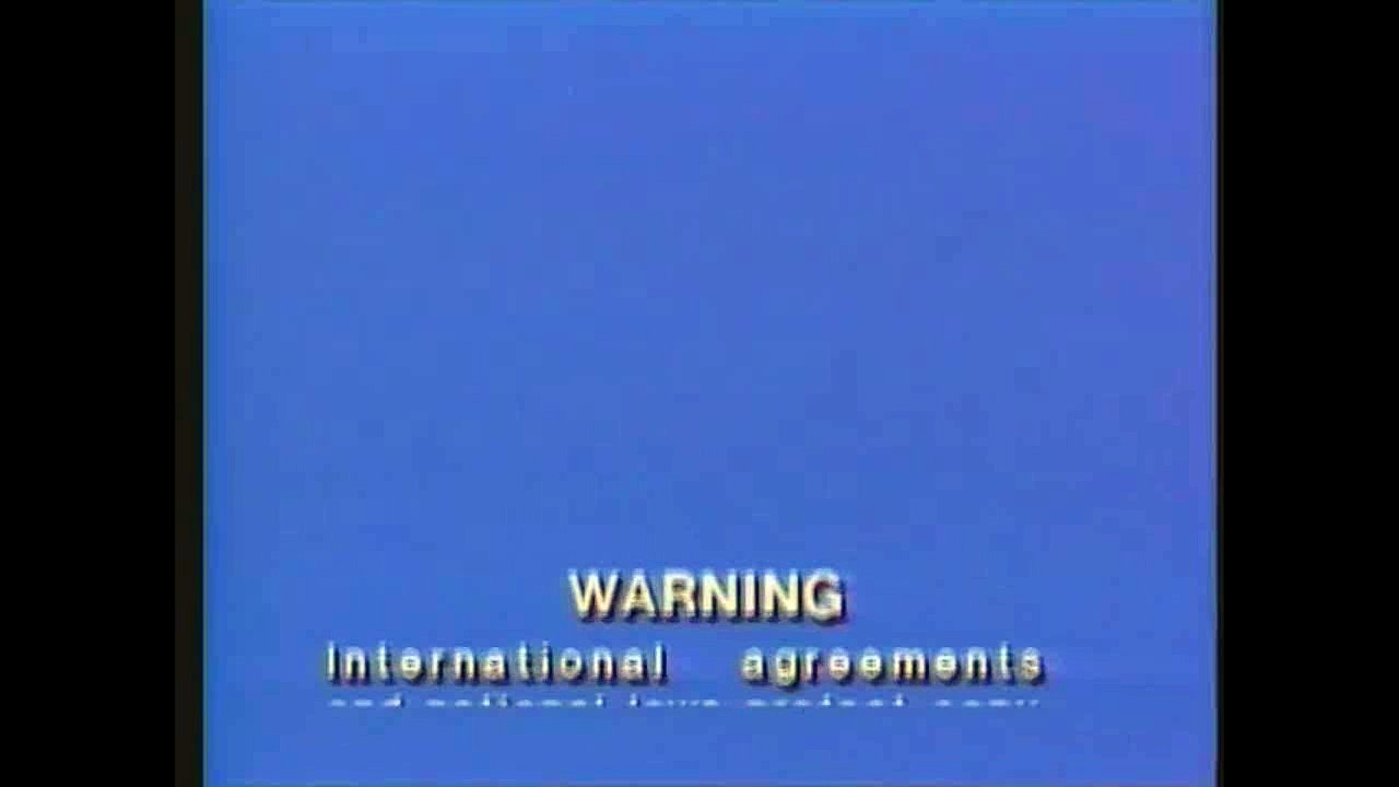 Warner Home Video Warning Screen (1982-Present) (Short) and Warner Home ...