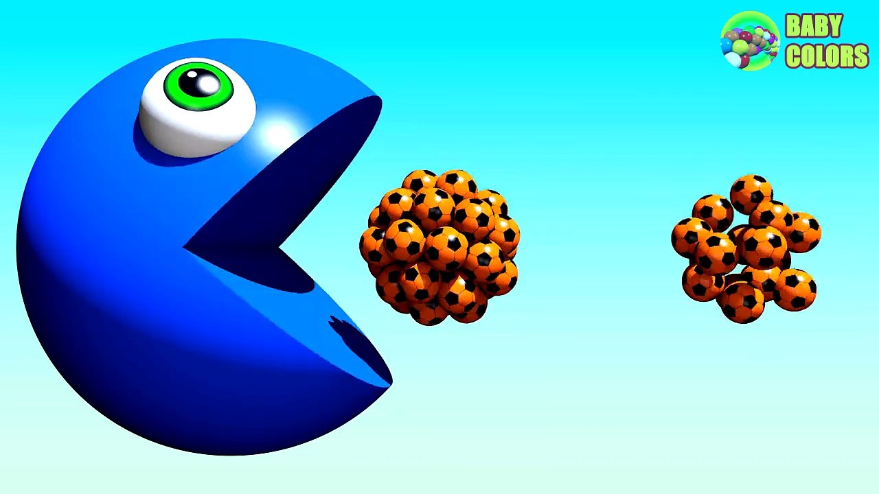 ⚽ Learn Colors with 3d Pacman Compilation for K - video Dailymotion