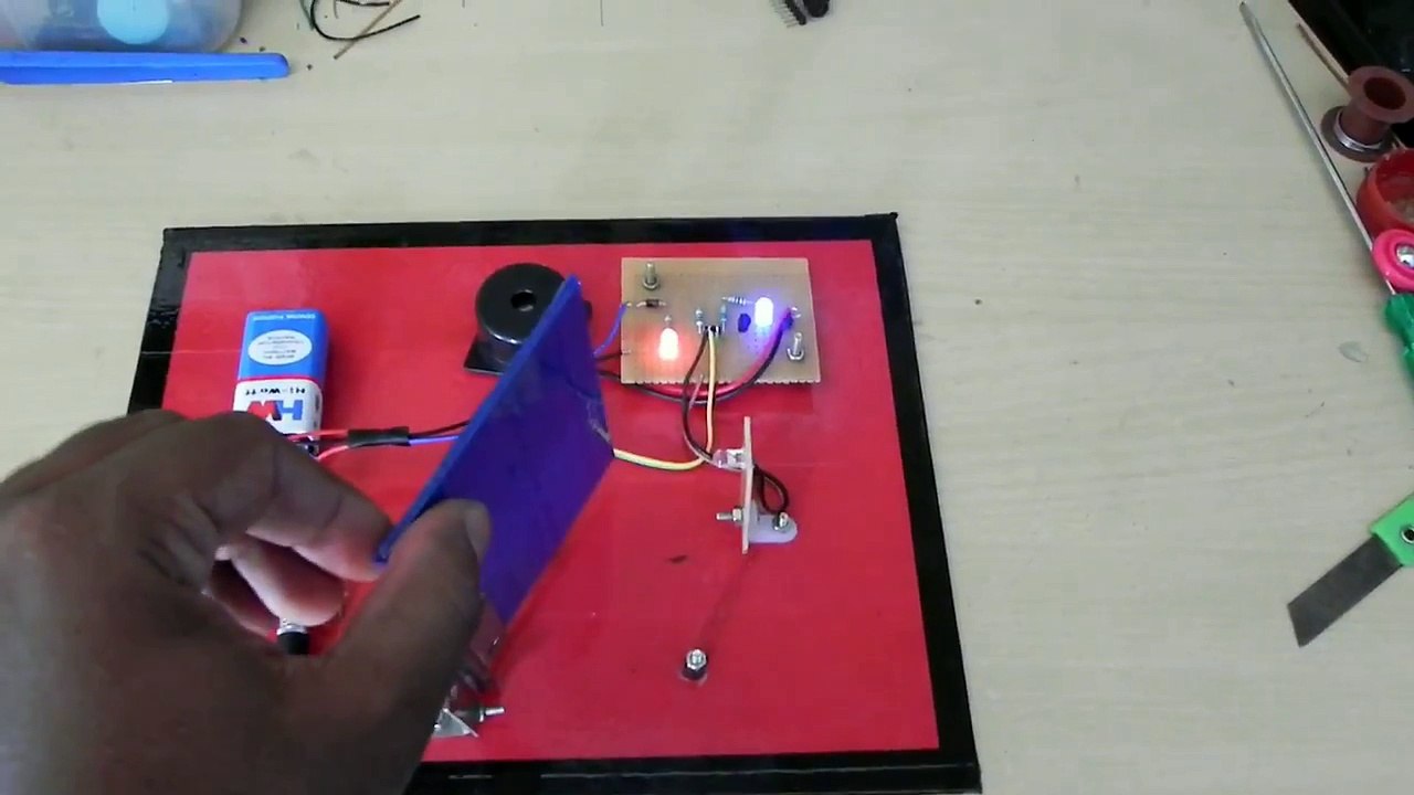 Door Open Alarm â™¦ Science Working Model â™¦ ECE mini project â ...