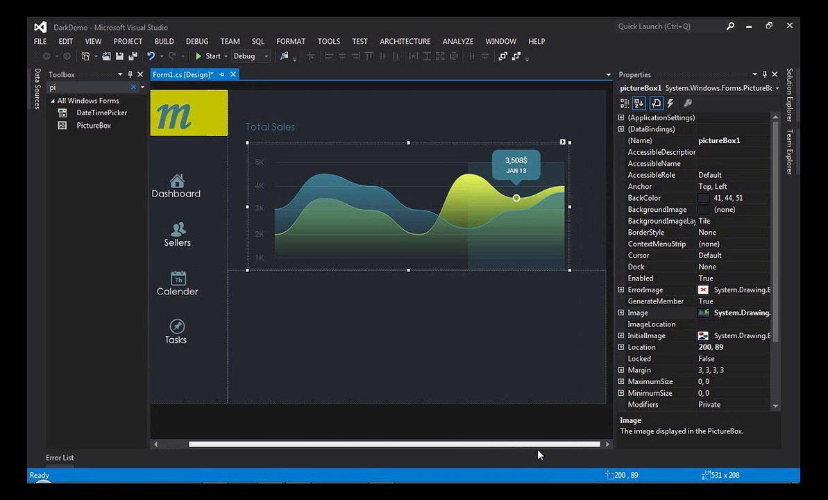 Modern UI Designing in Windows From Application Visual C# - video ...