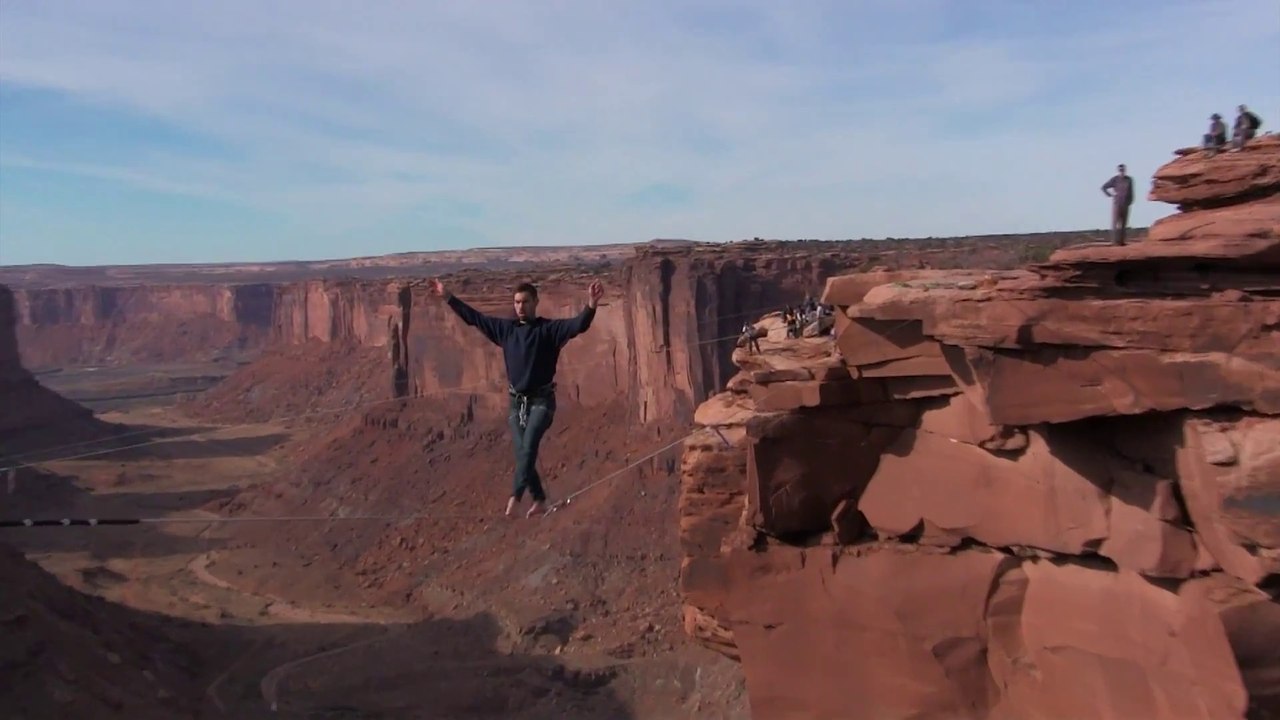 Slackline in Moab, UT - 400ft Above Ground - video Dailymotion
