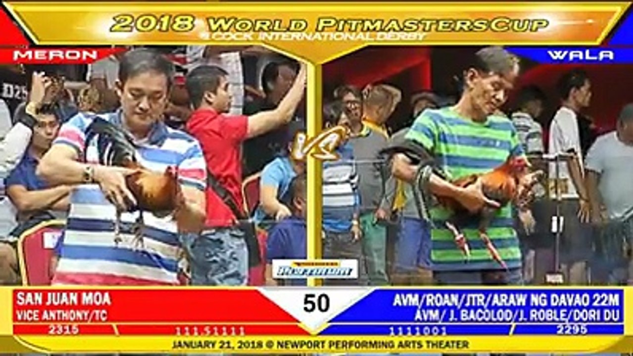 WORLD PITMASTER CUP 2018 #FIGHT 50 SAN JUAN MOA VS AVM/ROAN/JTR/ARAW NG ...