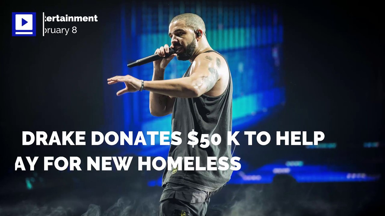 Drake Donates $50 K to Help Pay for New Homeless Shelter - video ...