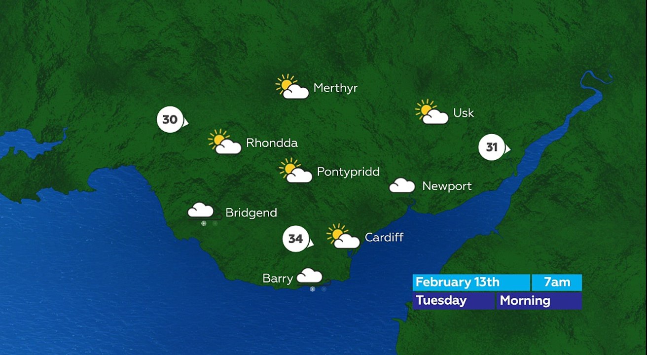 Cardiff Evening Weather 12/02/18 - video Dailymotion