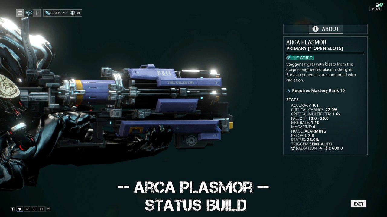 Warframe Arca Plasmor - Status Build - video Dailymotion