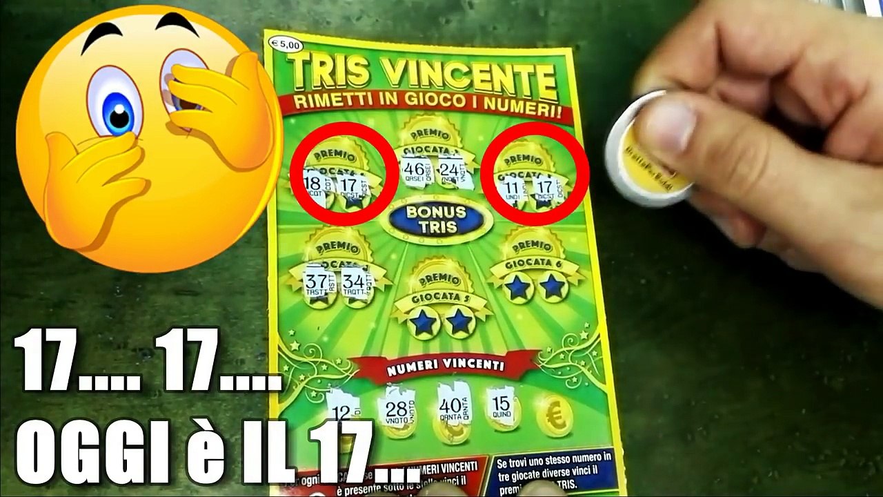 Gratta e Vinci | Tris Vincente | VINTO CON IL 17 - Video Dailymotion