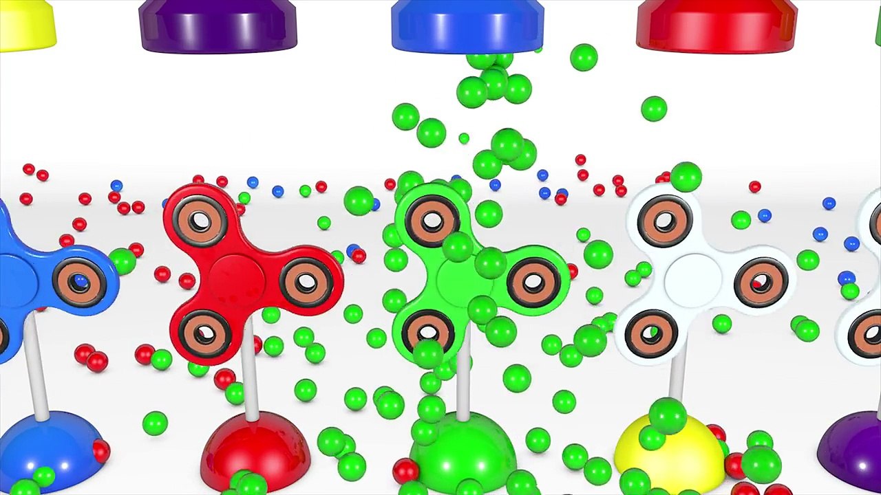 Learn Colors with Fidget Spinners Color with A Lot of Balls 3D for Kids ...
