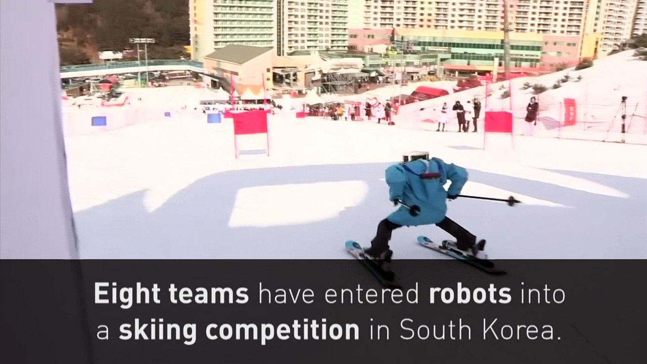 Robot skiing comes to Winter Olympics - video Dailymotion