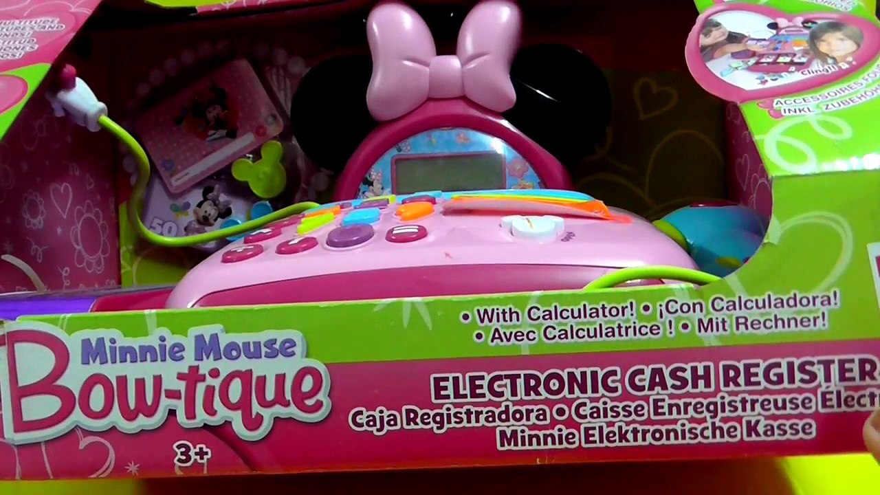 Minnie Mouse Bowtique Electronic cash register #h #kids #toys - video ...