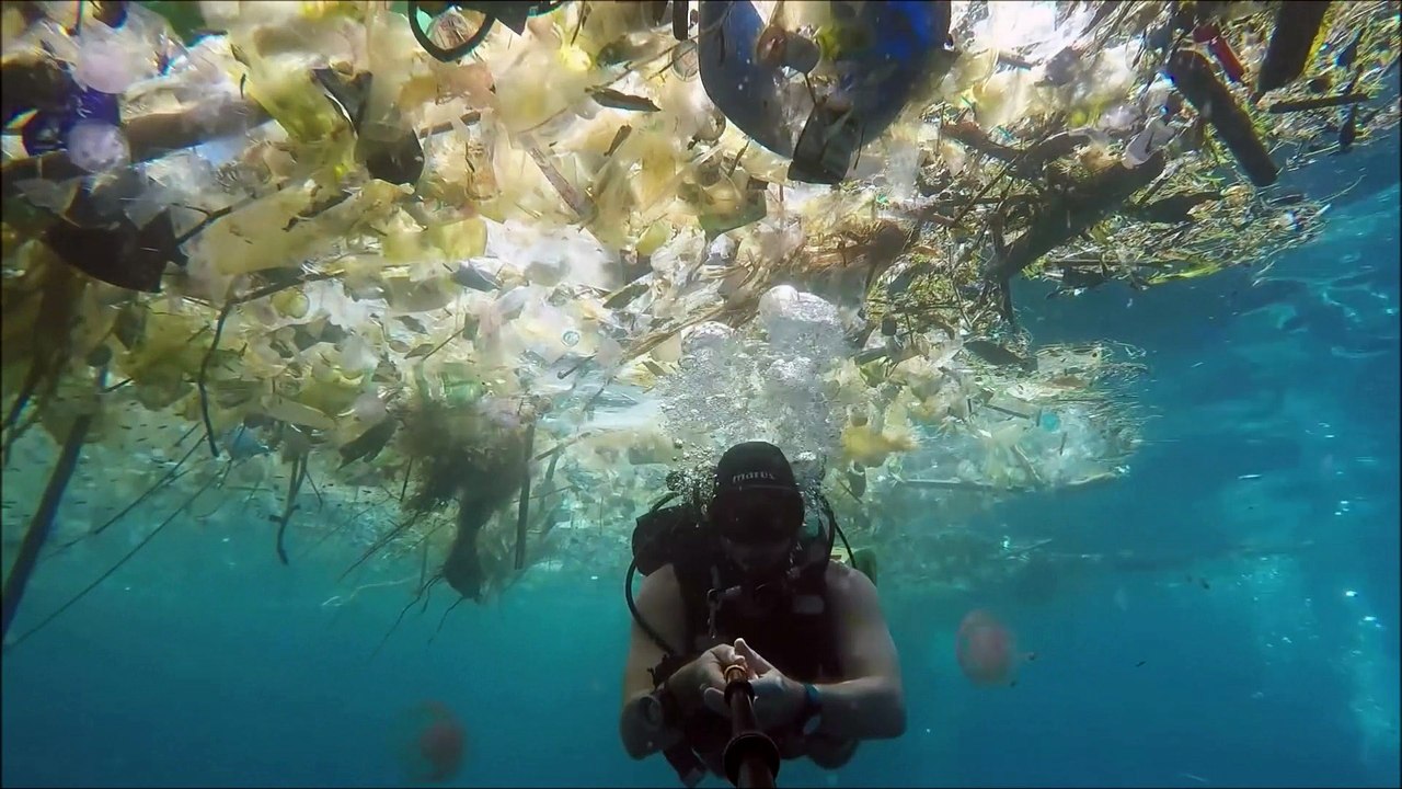 La vidéo terrifiante de l'océan totalement pollué par le plastique ...