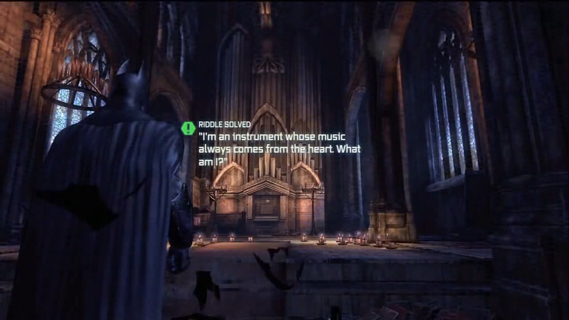 Batman Arkham City Riddles Main Menu UI – Batman: Arkham Asylum