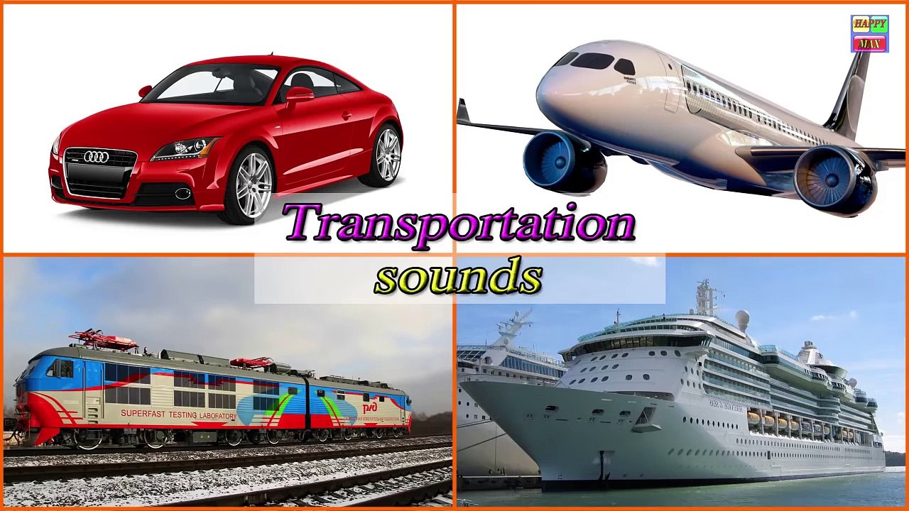 Learning Videos Cars for Kids Transportation sounds Car,AIRPLANE,Ship ...