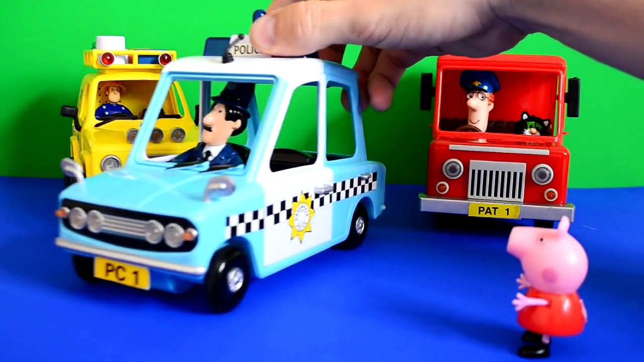 Peppa Pig Postman pat fireman sam The Car Show peppa pig toys fireman ...