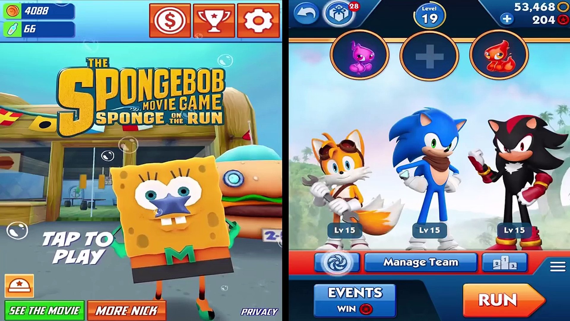 Spongebob Vs Sonic Games