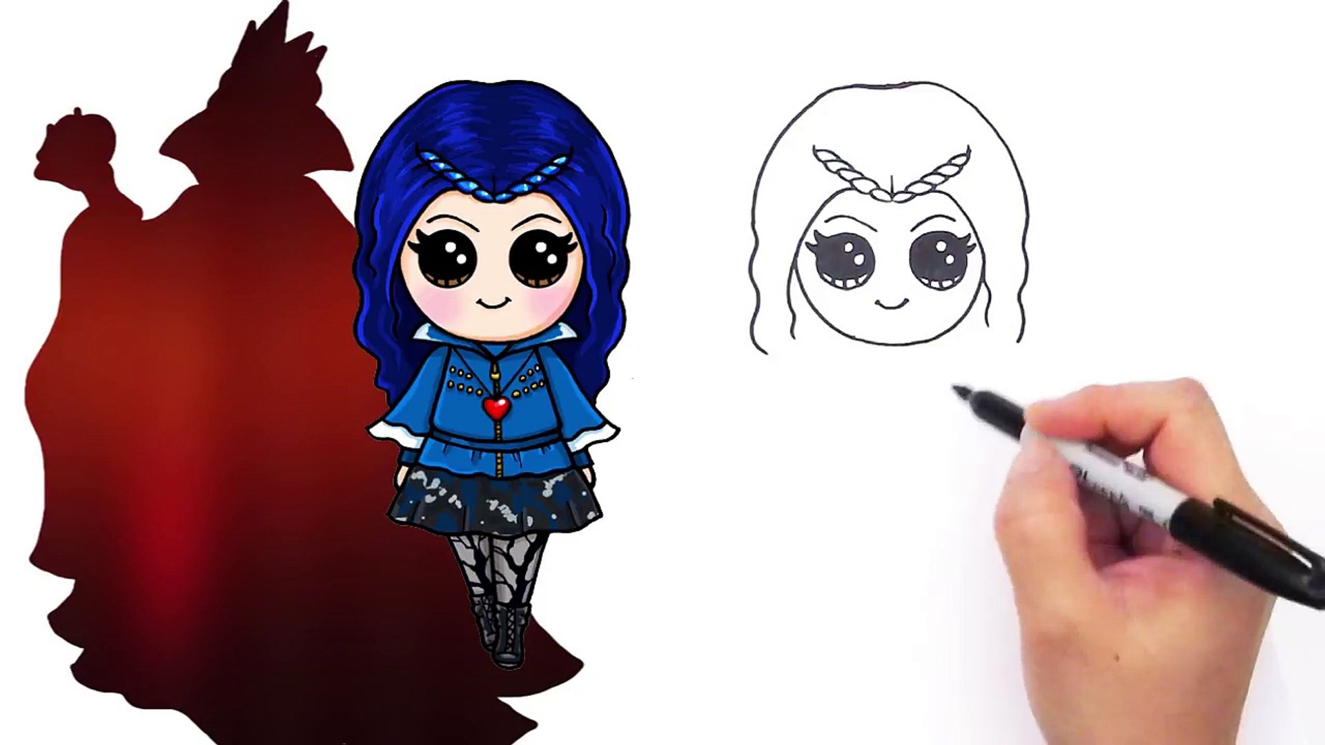 How To Draw Disney Descendants Characters Step By Step
