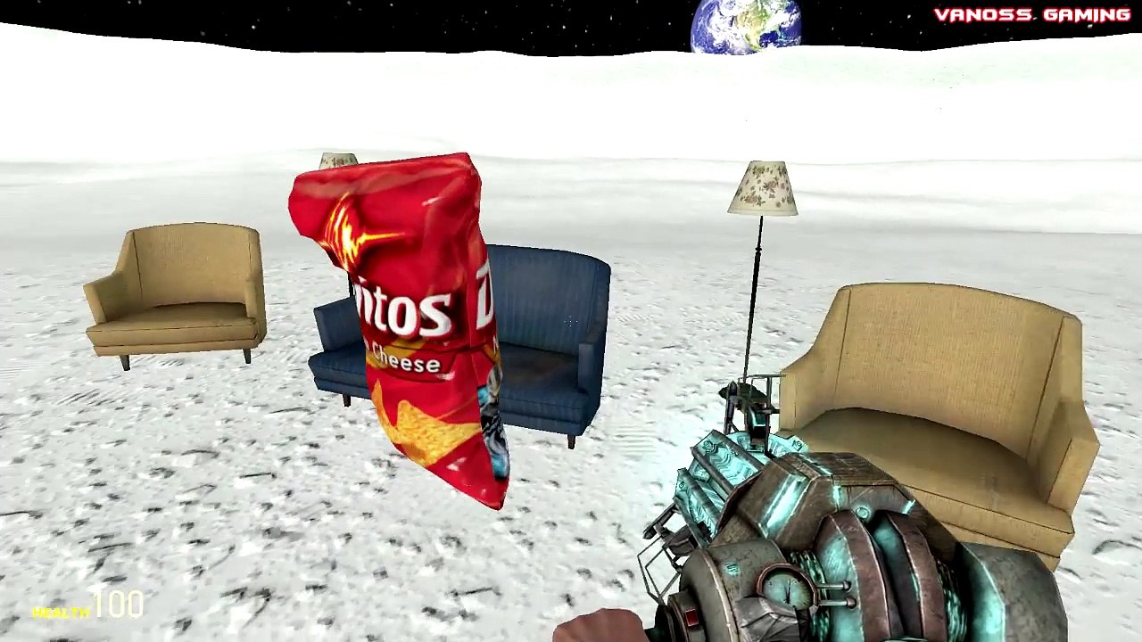 Gmod Sandbox Funny Moments MOON Edition - Doritos Bag Fight, The Matrix ...