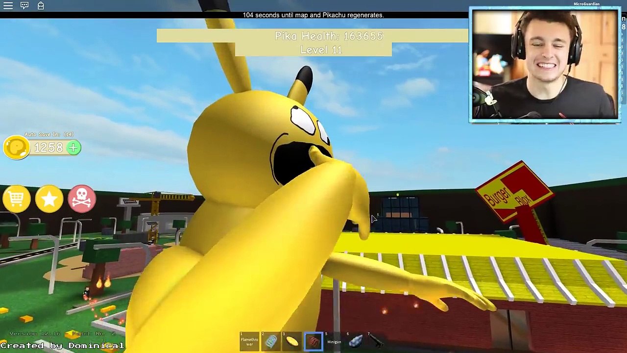 EATEN BY A VERY HUNGRY PIKACHU IN ROBLOX w/ RadioJH Games! - Vídeo ...